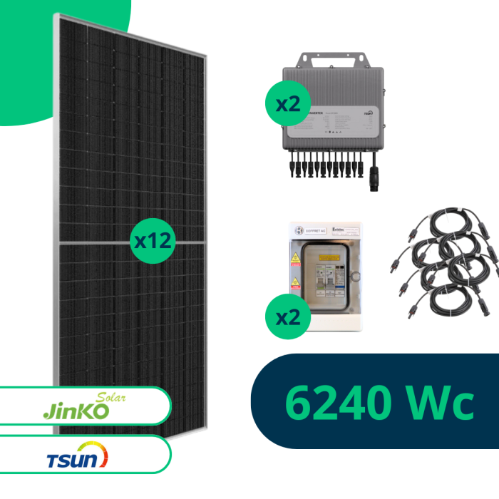 Kit Solaire TSUN Jinko 6000W